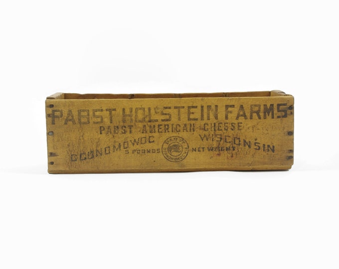 Vintage Wood Cheese Box, Pabst Holstein Farms, Rustic Home Decor - Etsy