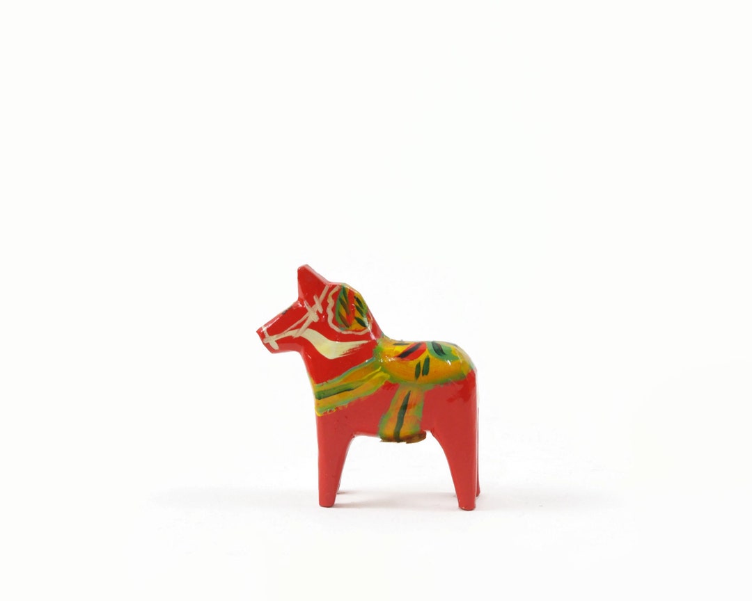 Vintage Swedish Dala Horse Figurine in Mini Size - Etsy Vintage Swedish Dala Horse Figurine in Mini Size - Etsy