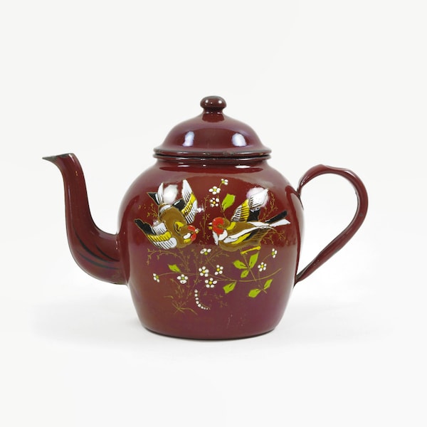 Enamel Teapot - Etsy