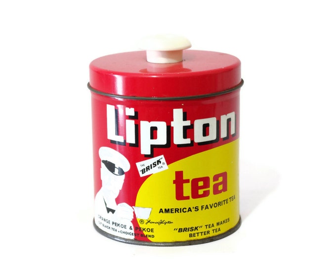 Lipton Tea Tin, Vintage Canister, J.L. Clark - Etsy