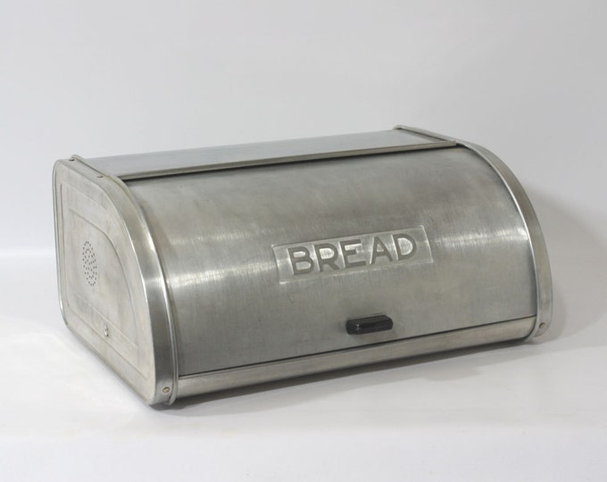 Vintage Kromex Bread Box, Brushed Aluminum With Bakelite Handle - Etsy