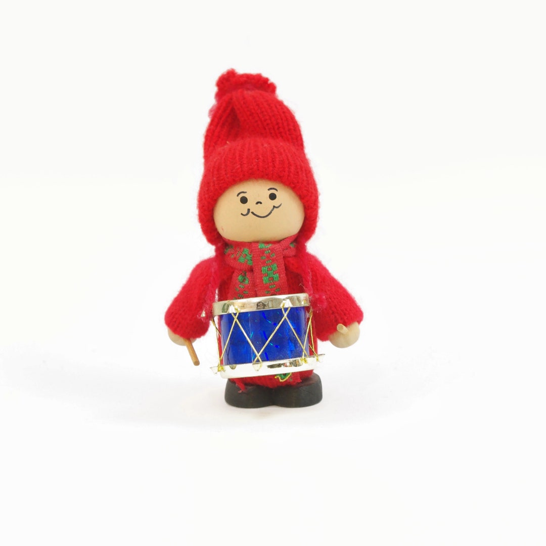 Vintage Wooden Tomte Drummer Boy Figurine Scandinavian - Etsy
