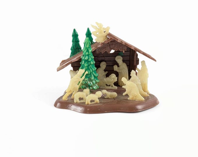 Vintage Mini Plastic Christmas Nativity, Made in Hong Kong - Etsy