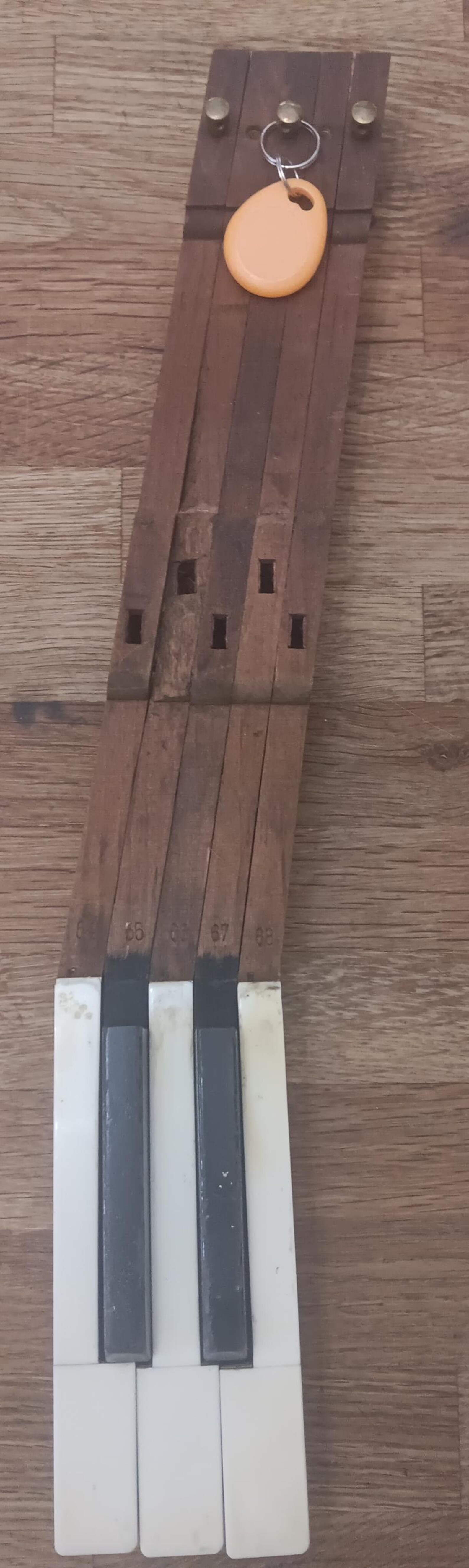 Repurposed Piano Key Holder - Small - Etsy