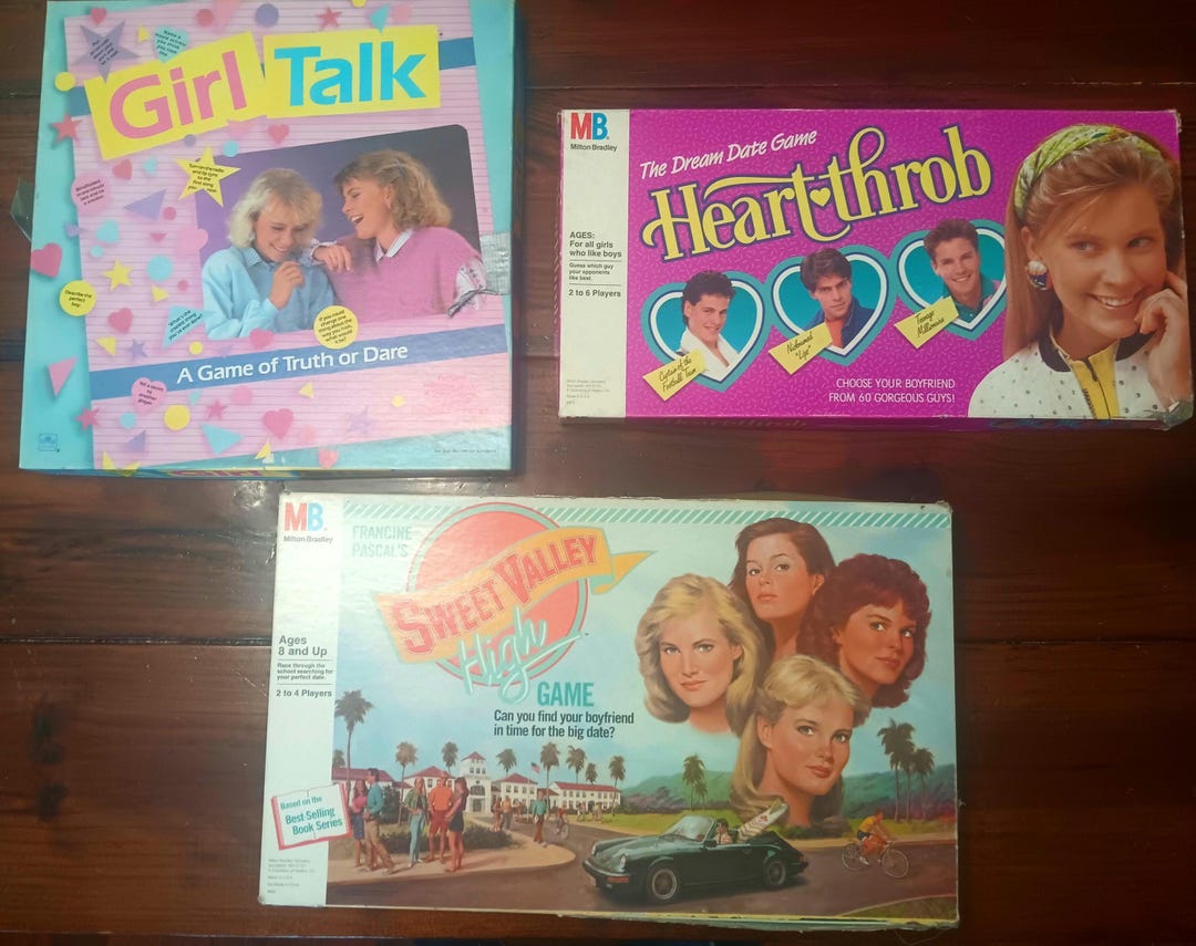 Heart Throb, Girl Talk and Sweet Valley High Board Games Ca 1980s - Etsy