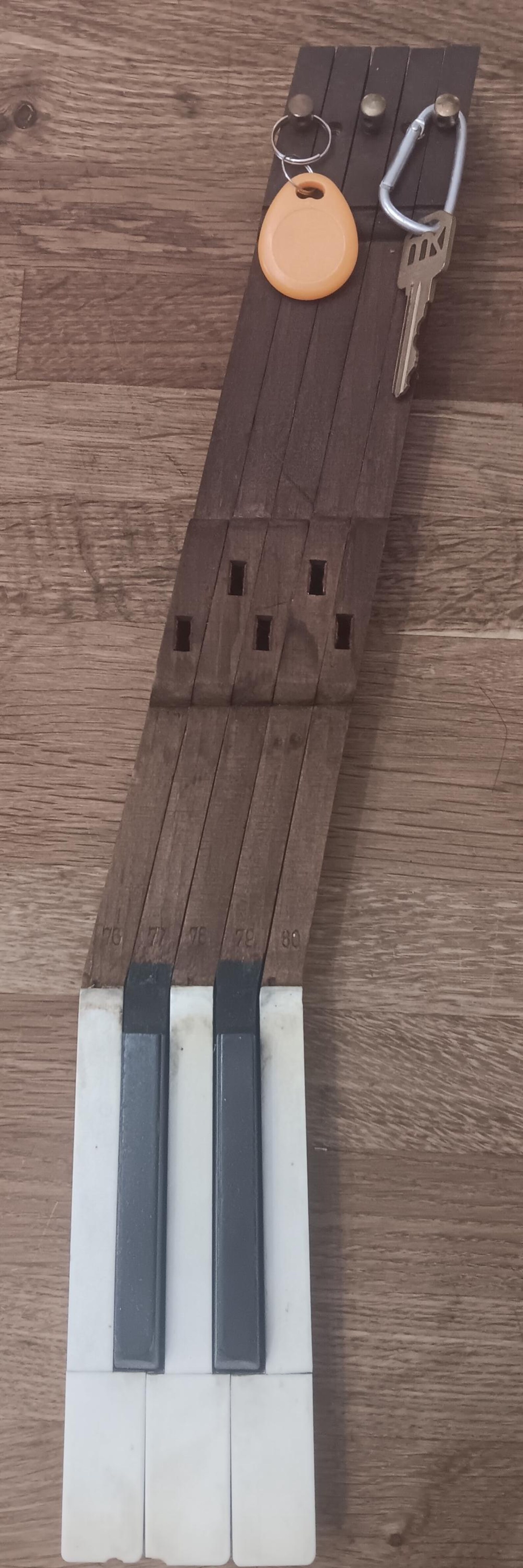 Repurposed Piano Key Holder - Small - Etsy