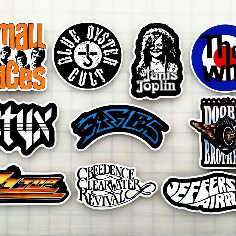 Rock Band Stickers - Etsy
