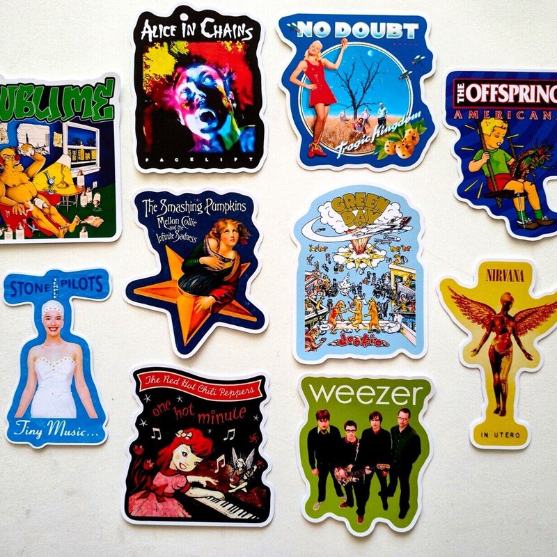 Rock Band Stickers - Etsy