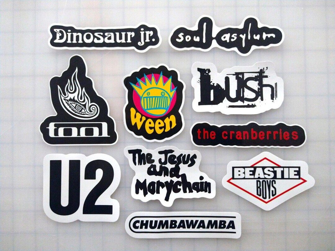 90's Alternative Sticker Pack (10 Stickers) SET 4 Vinyl Decals Grunge ...