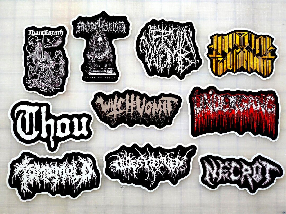 Voidgrind / Death Metal Sticker Pack (10 Stickers) Vinyl Decals Crust ...