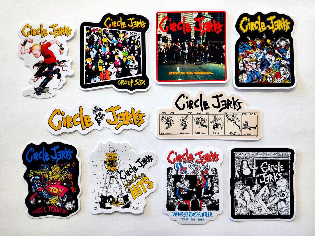 Punk Rock Band Sticker Pack (10 Stickers) Vinyl Decals Hardcore 80's ...