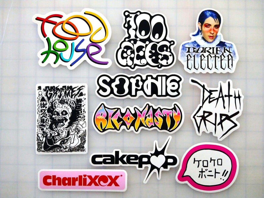 Hyperpop / Digicore Sticker Pack (10 Stickers) Vinyl Decals Dream Pop ...