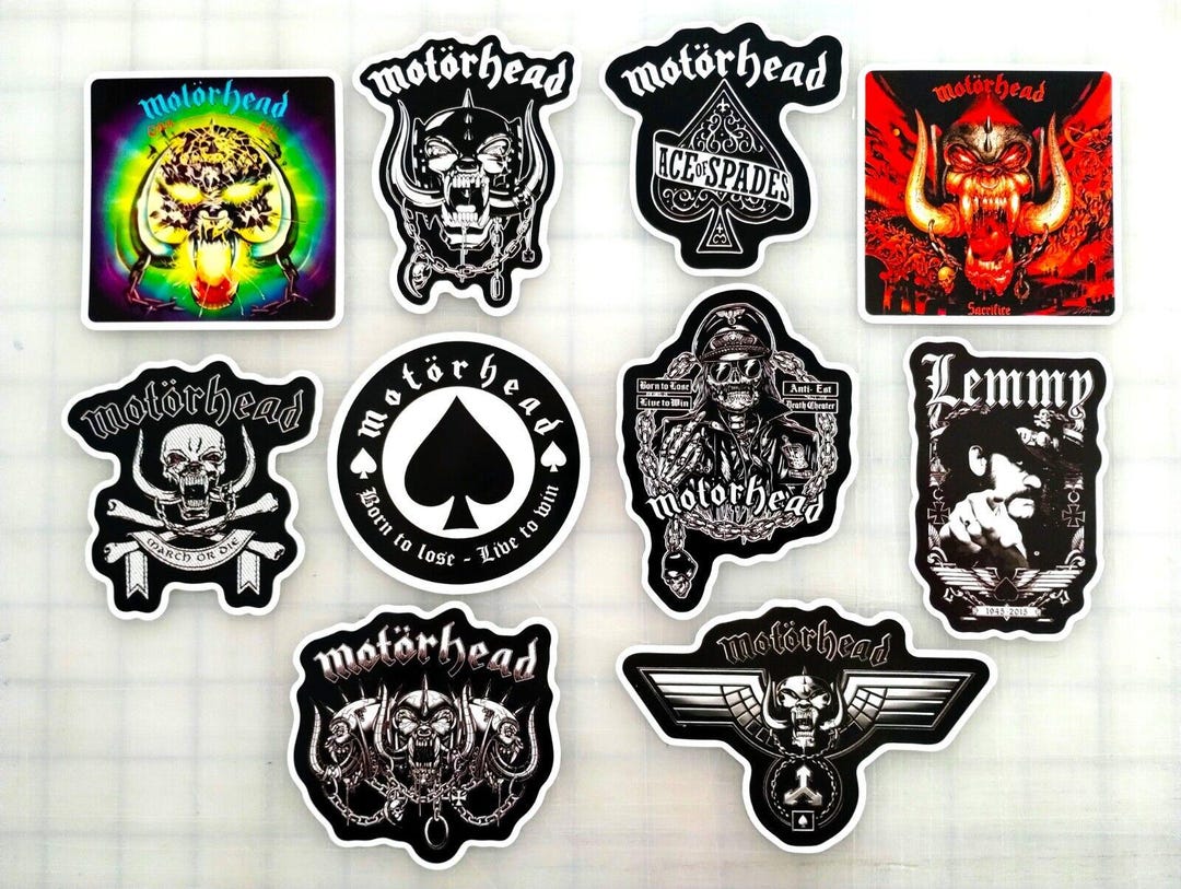 Heavy Metal Band Sticker Pack (10 Stickers) Hard Rock Speed Punk ...