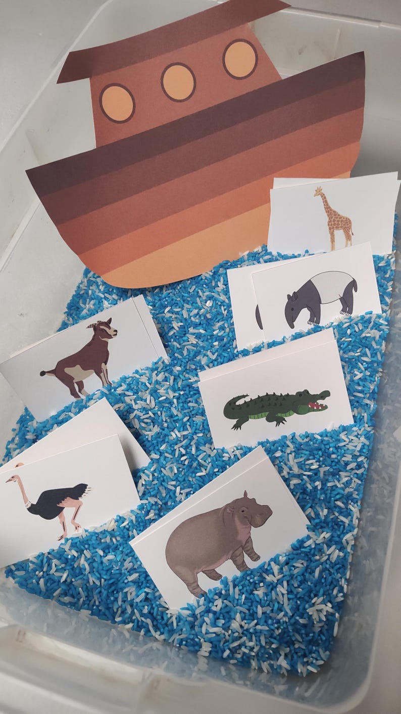 Juego de emparejamiento del Arca de Noé: Paquete de actividades ...