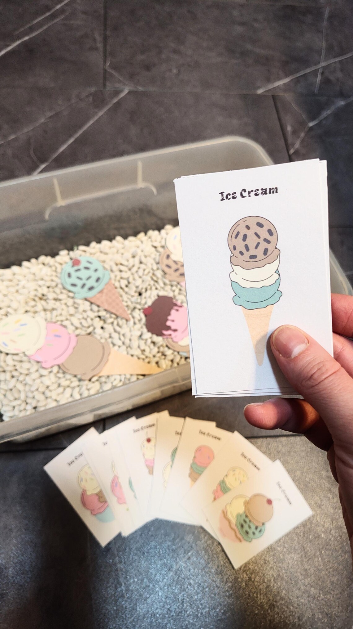 Ice Cream Parlor Printable | Pretend Play Set | Kids Ice Cream Game ...