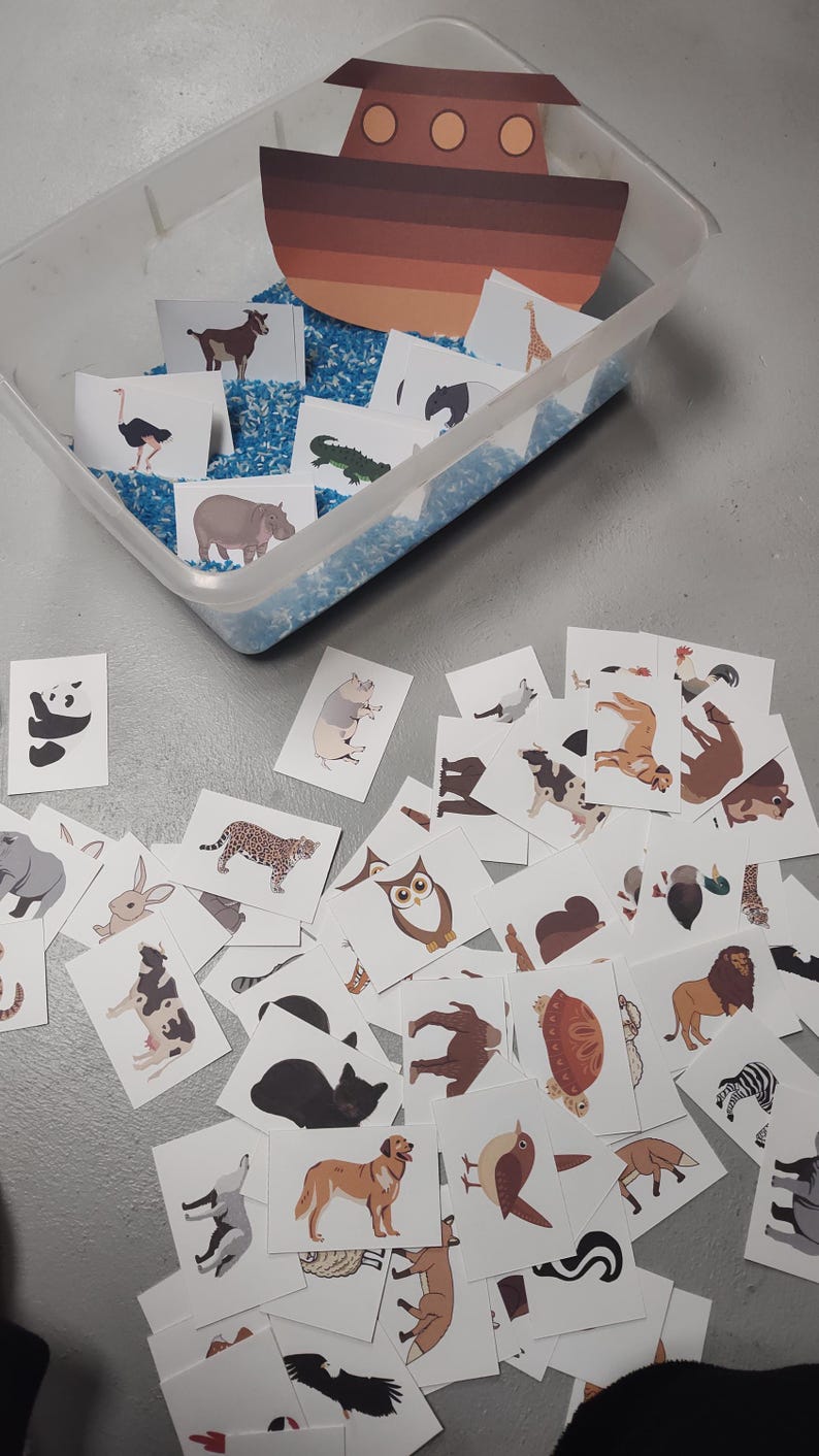 Noah's Ark Matching Game Pack | 2 Printable Bible Activities for Kids ...