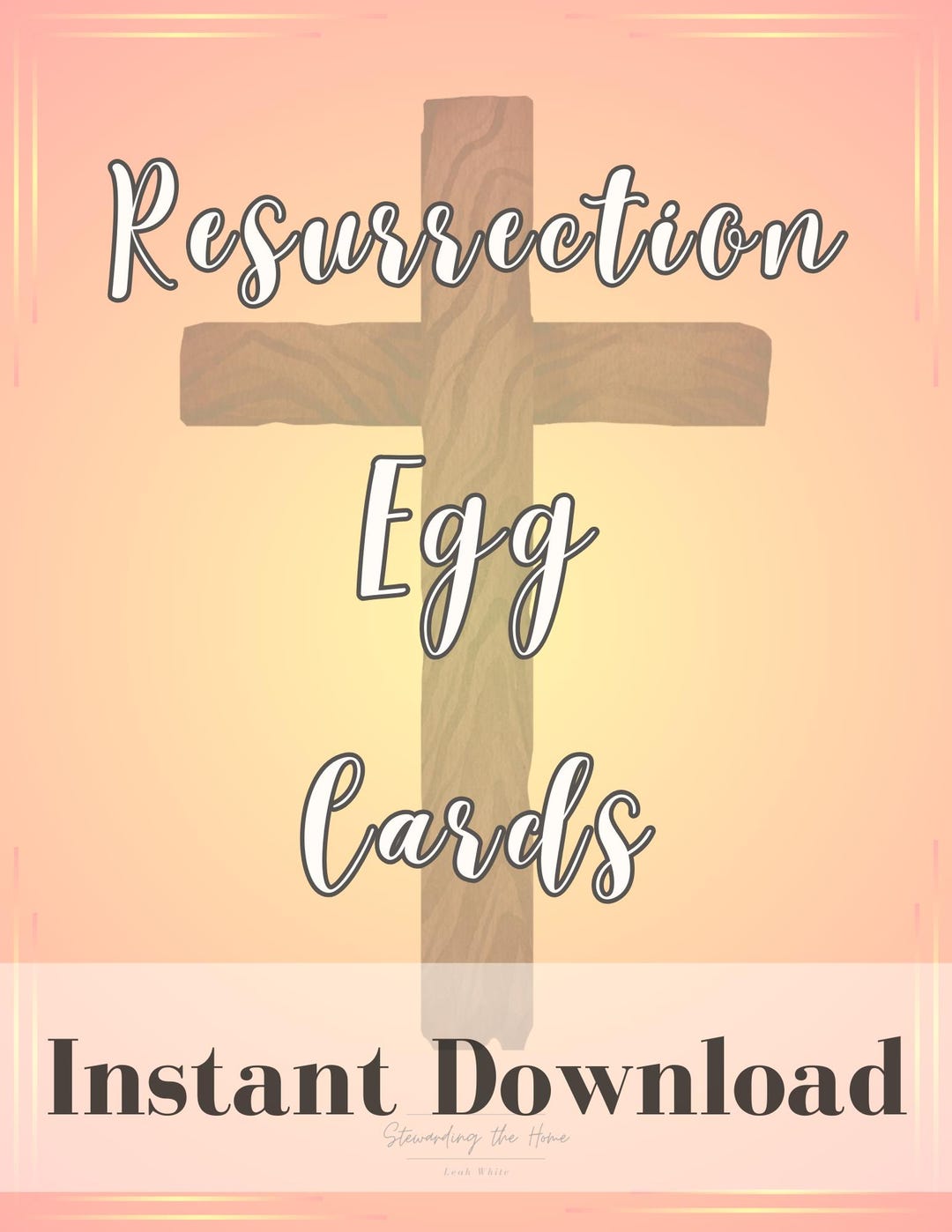 Christian Easter Activity Printable | Resurrection Egg Cards | Kids ...