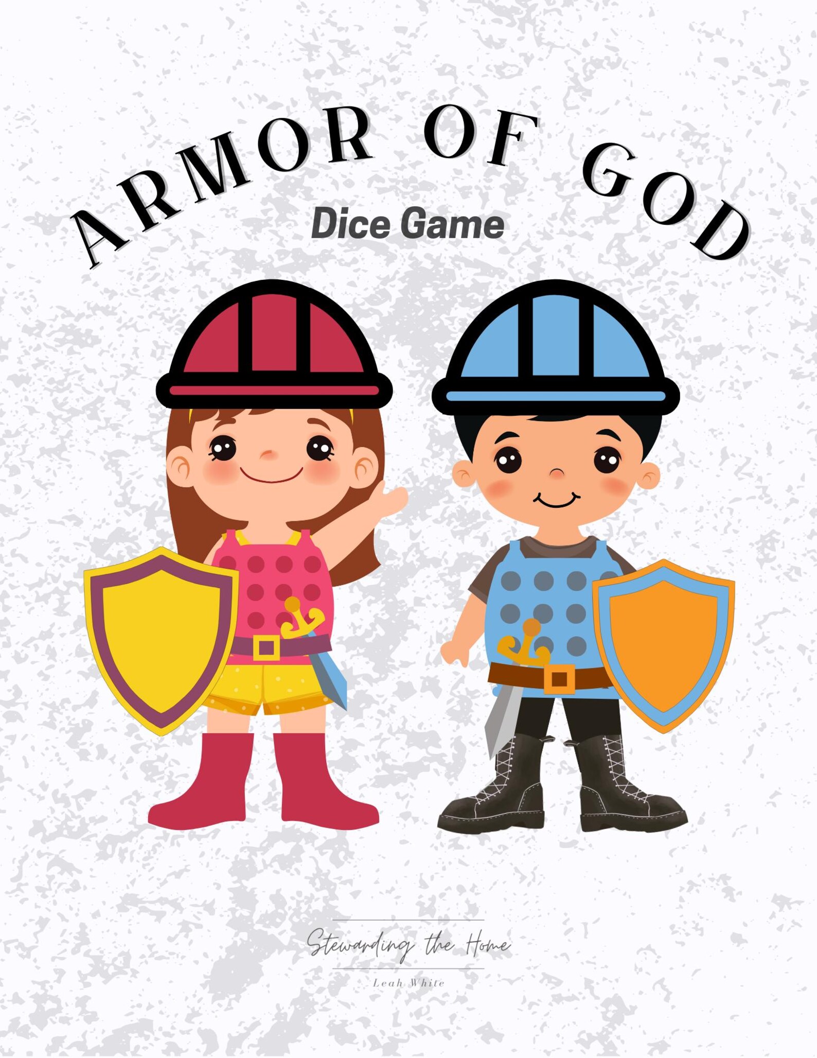 Armor of God Dice Game Printable | Christian Kids Activity | Ephesians ...