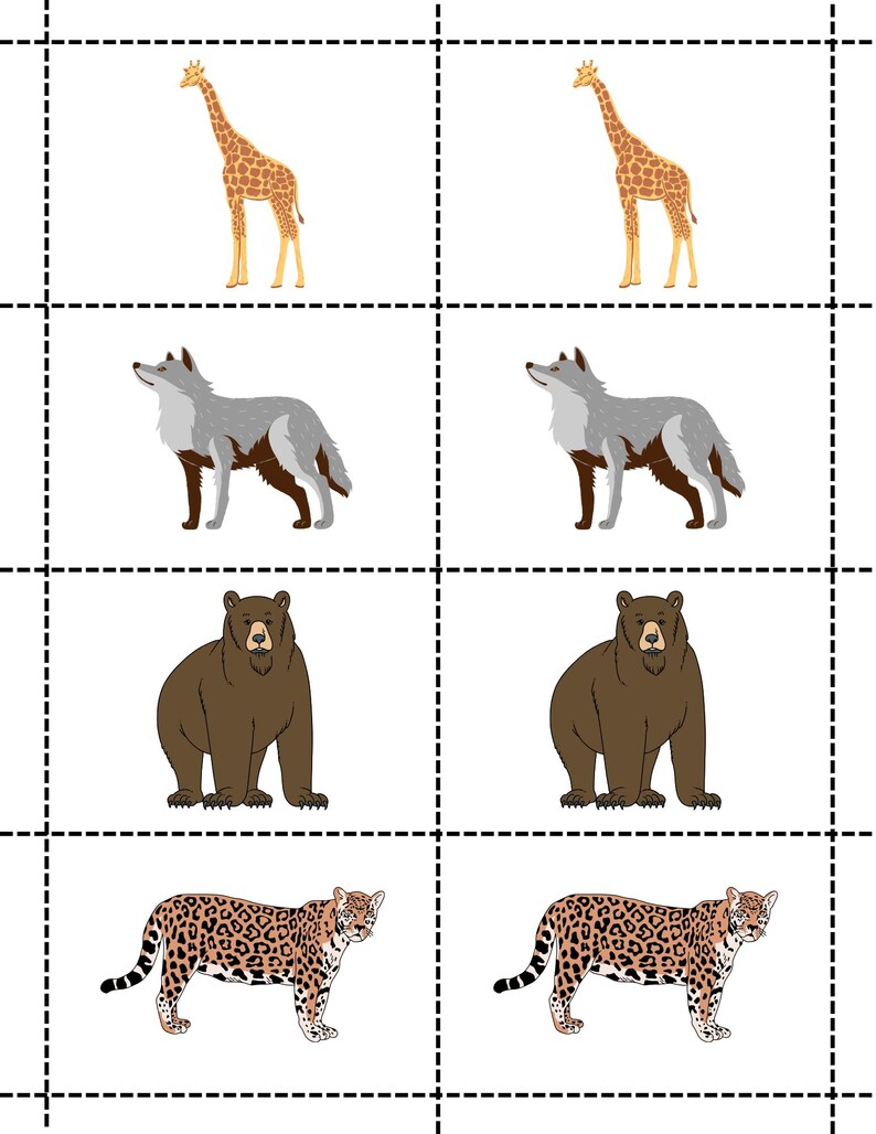Noah's Ark Matching Game: Printable Bible Activity Pack (PDF) - Etsy ...