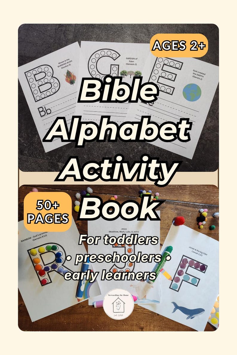 Bible ABC Dot Marker & Tracing Workbook | Christian Alphabet Practice ...