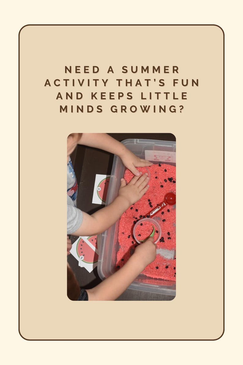 Watermelon Counting Cards 1-16: Summer Math Sensory Bin (printable) - Etsy