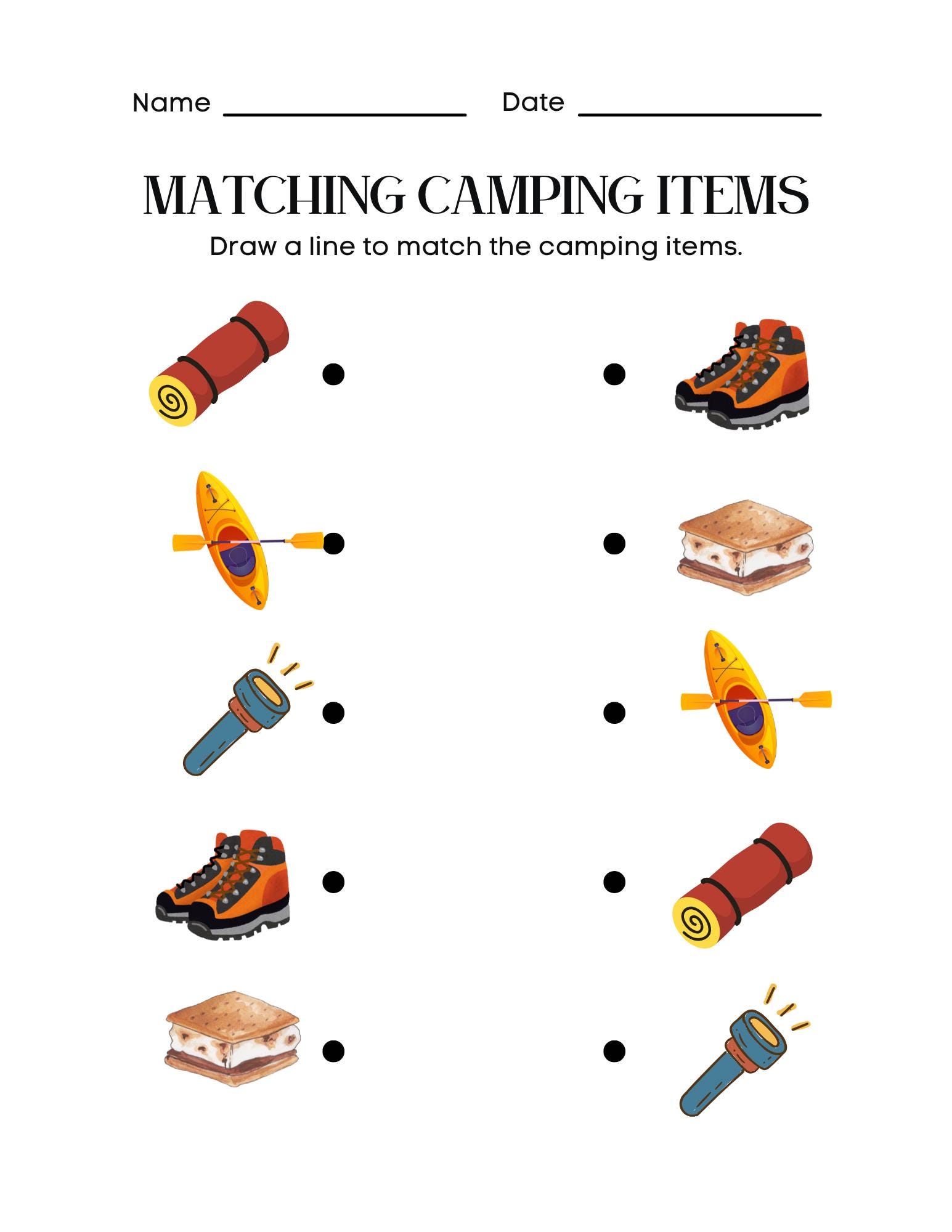 Camping Activity Book for Kids | 50+ Pages of Fun | Preschool ...