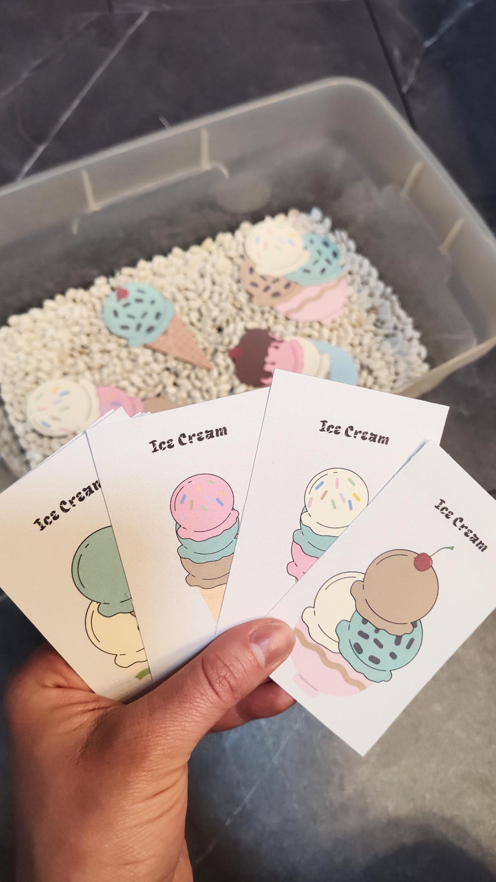 Ice Cream Parlor Printable | Pretend Play Set | Kids Ice Cream Game ...