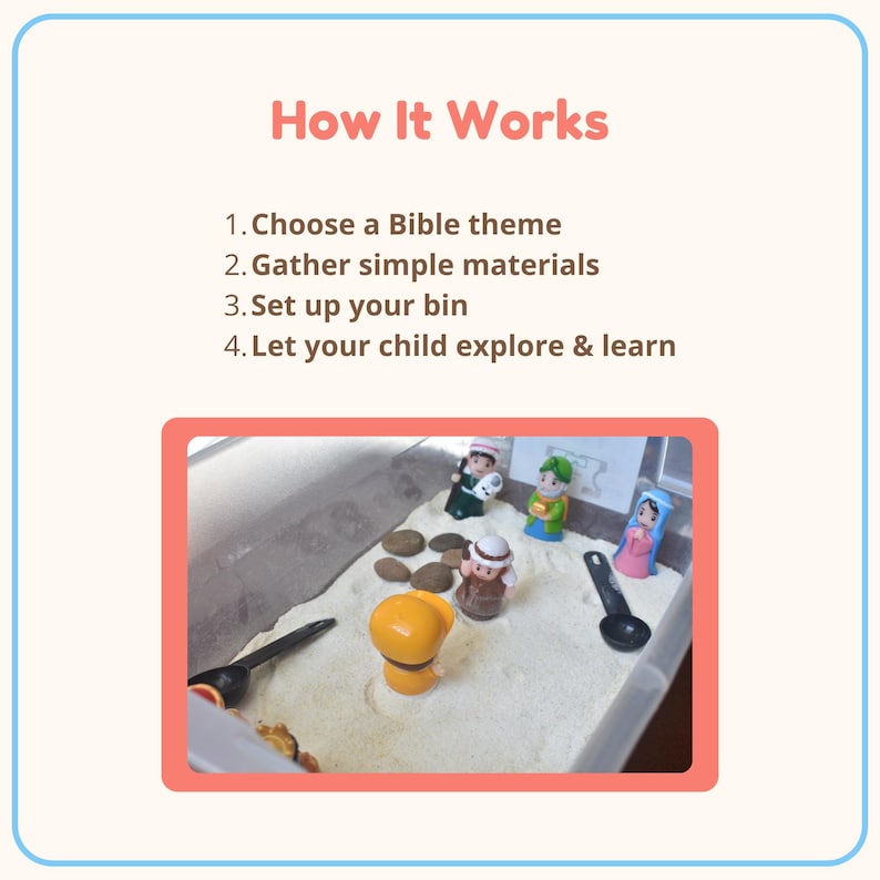 Bible Sensory Bin Activities for Toddlers Christian Preschool Printable ...