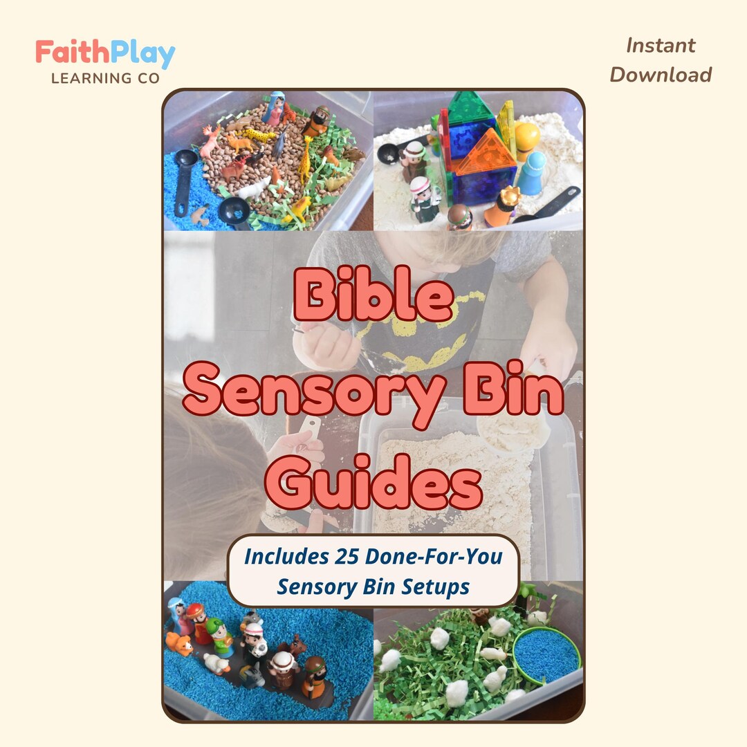 Bible Sensory Bin Activities for Toddlers Christian Preschool Printable ...