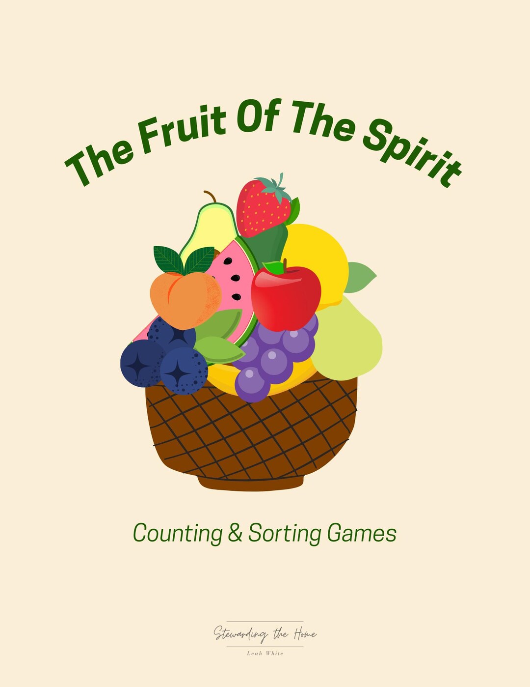 Fruit of the Spirit Activity Book | Christian Pom Pom Matching and ...