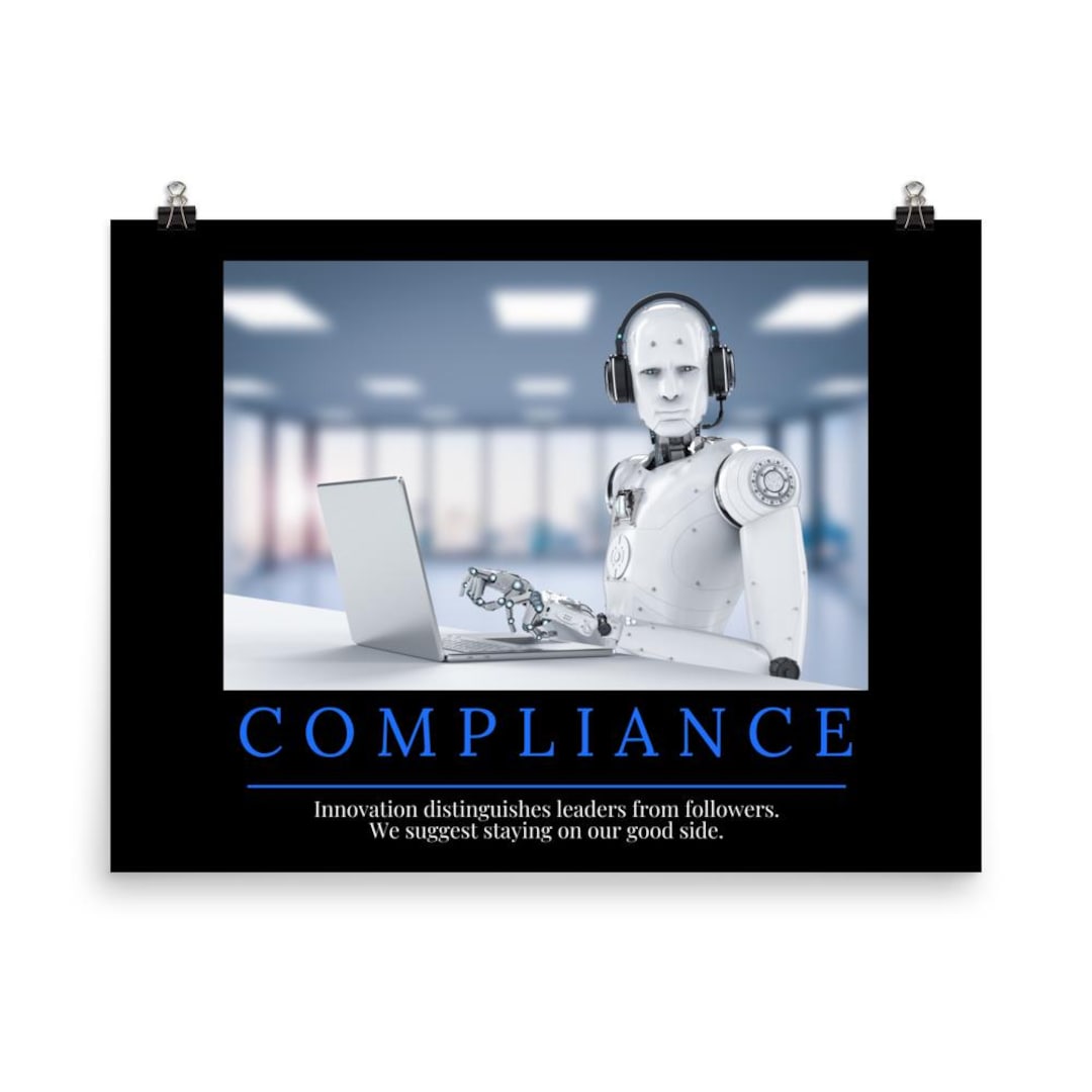 COMPLIANCE - AI Motivational Poster: Innovation Distinguishes Leaders ...