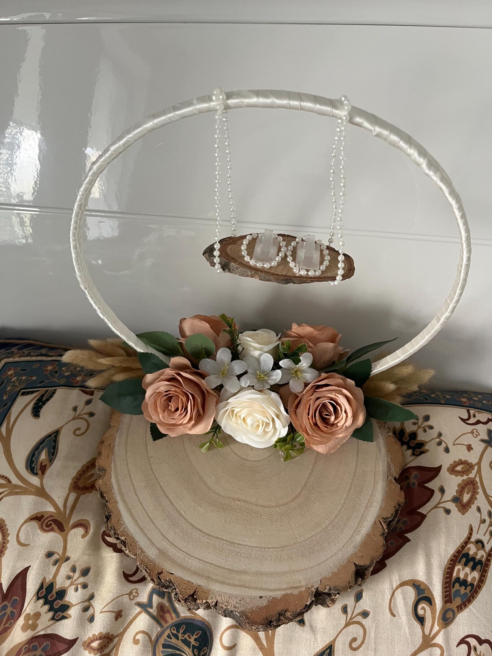 Wood Ring Holder – Custom Engraved Engagement Ring Stand, Traditional ...