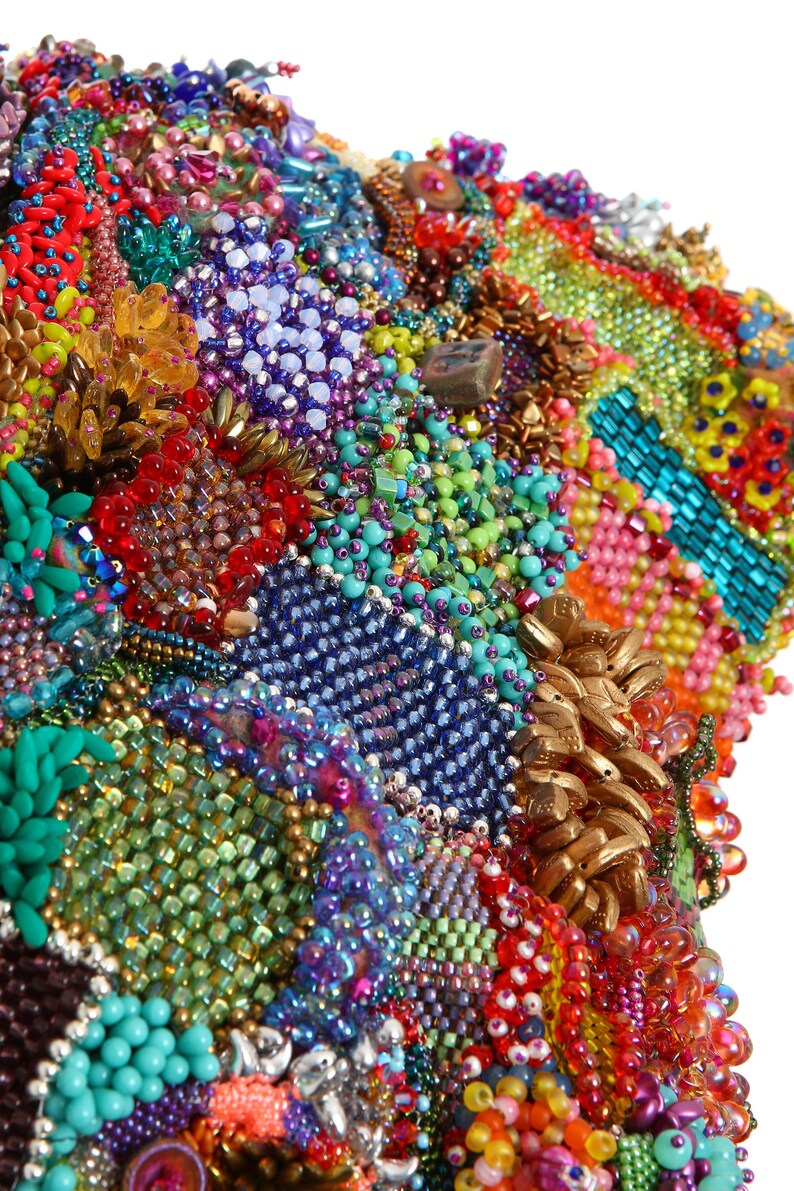 Beaded Artwork Print: Sculptural Glass Bead Giclée Art, Signed - Etsy