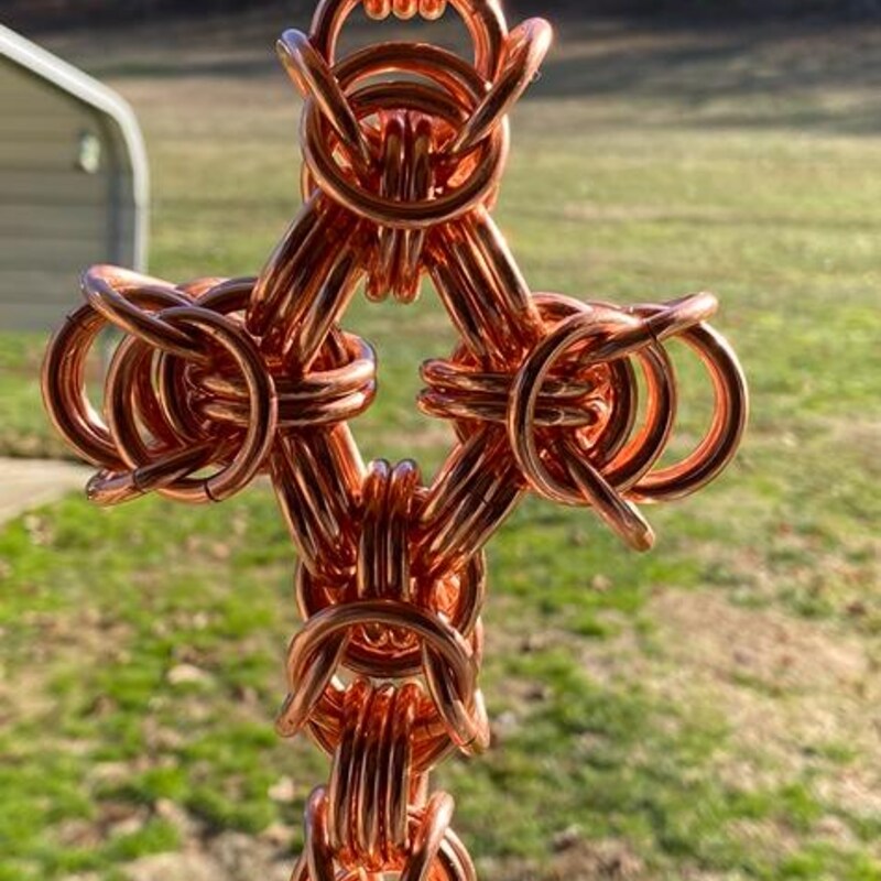 Chainmail Cross - Etsy