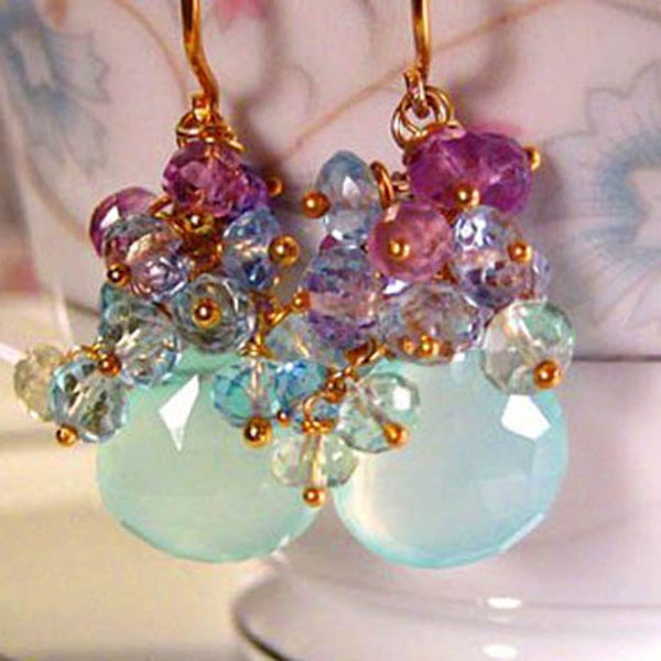 Cluster Earrings - Etsy