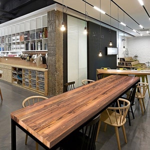 Modern Reclaimed Wood Dining Table in Your Choice of Wood Finish ...