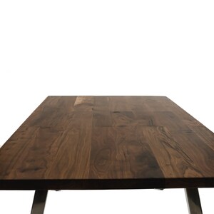 Walnut Wood Conference Table With Reclaimed Wood Top and - Etsy