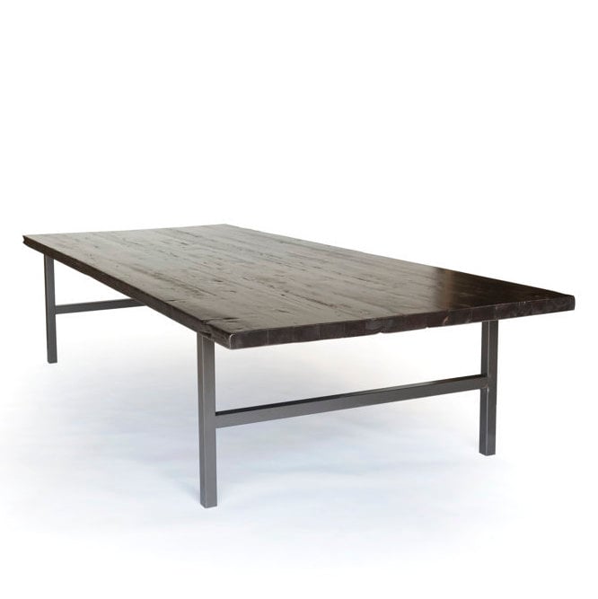 Wood Dining Table Made With 2.5 Thick Reclaimed Wood and | Etsy