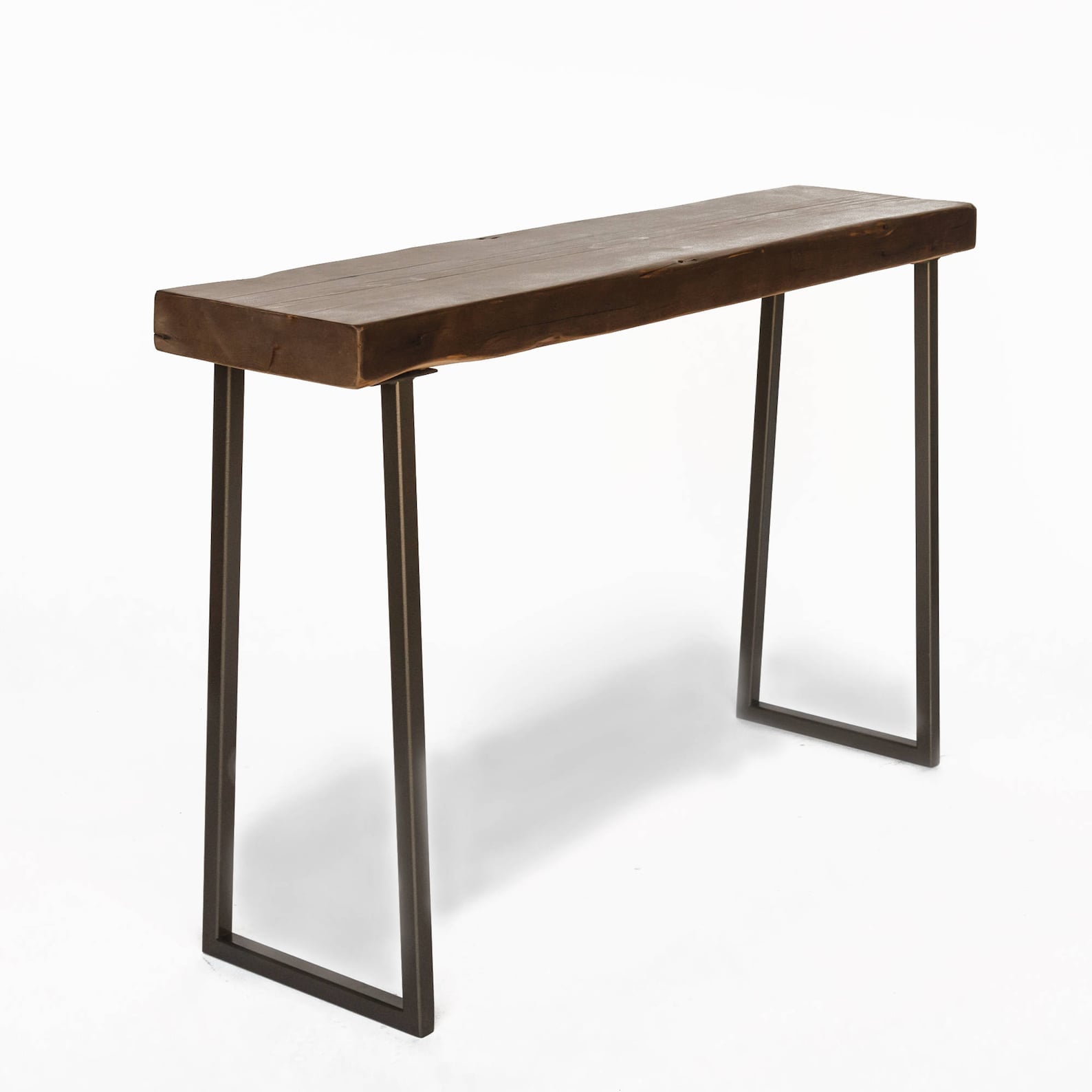Rustic Modern Console Table Made With Reclaimed Wood and Steel - Etsy