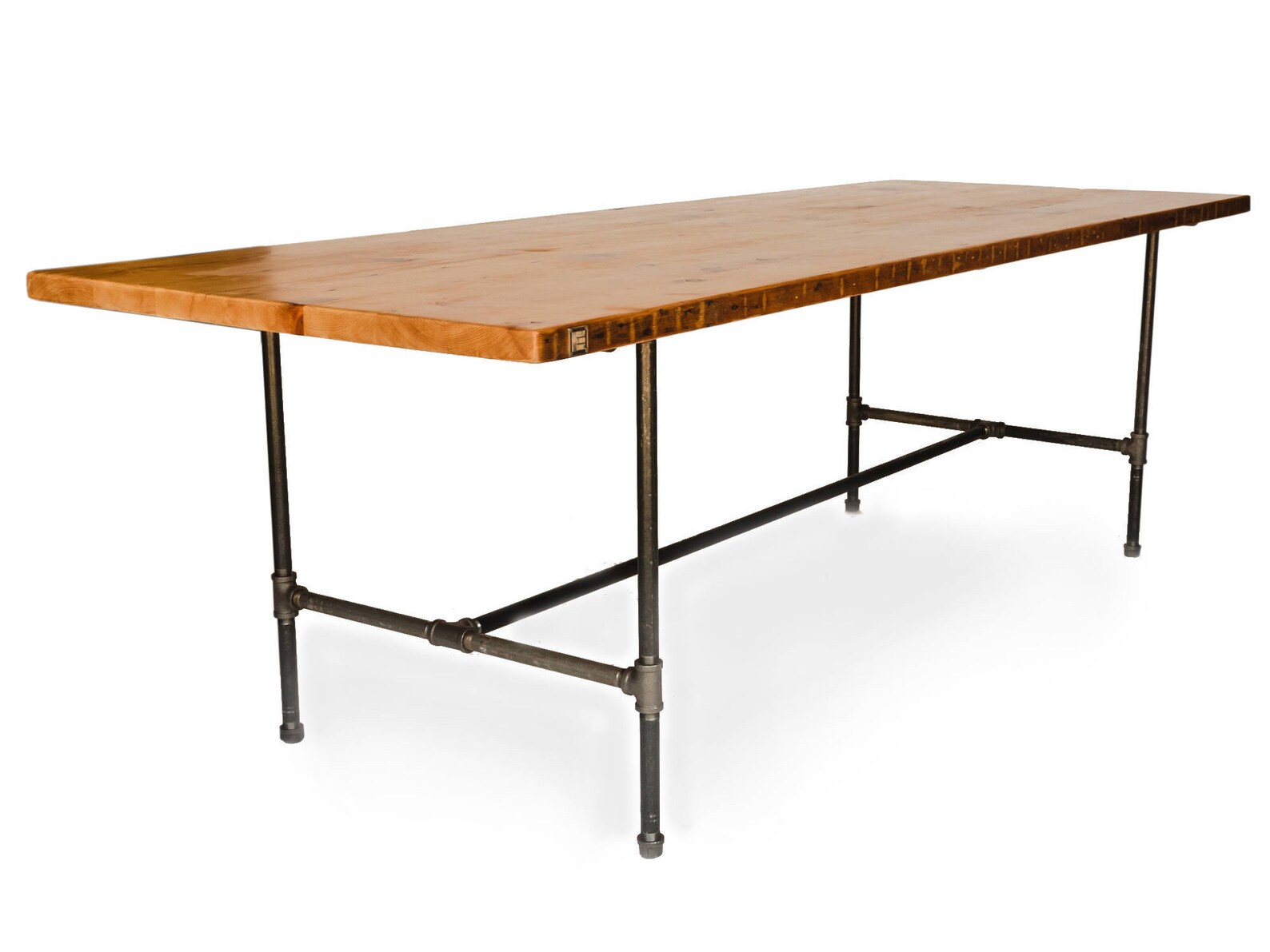 Rustic Industrial Pipe Leg Table Made of Reclaimed Wood and | Etsy