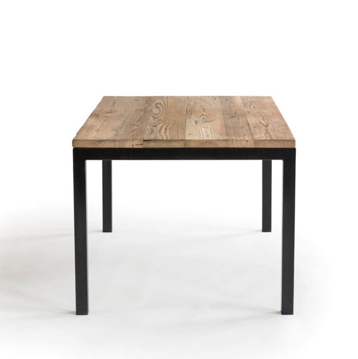 Modern Reclaimed Wood Dining Table in Your Choice of Wood | Etsy