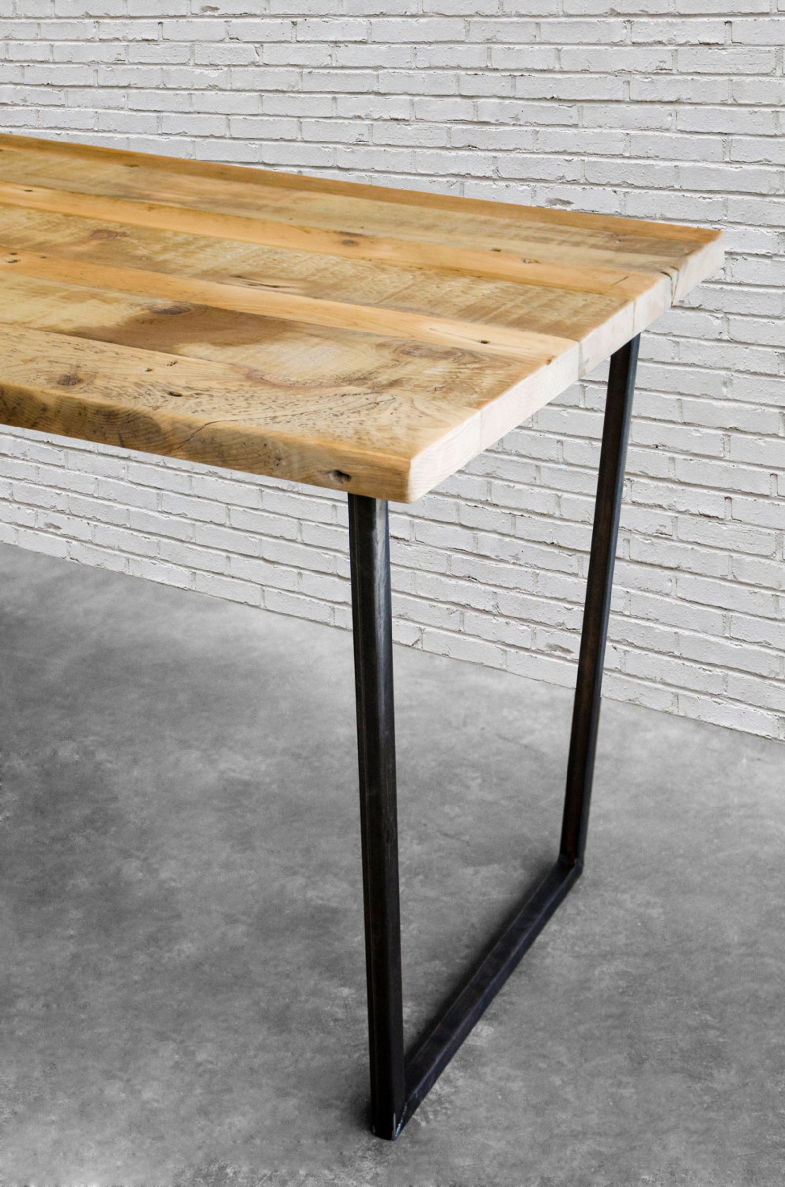 Standing Computer Desk High Top Desk Made With Reclaimed Wood | Etsy