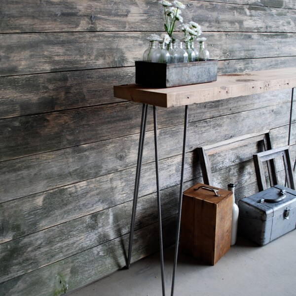 Reclaimed Wood Console Table - Etsy