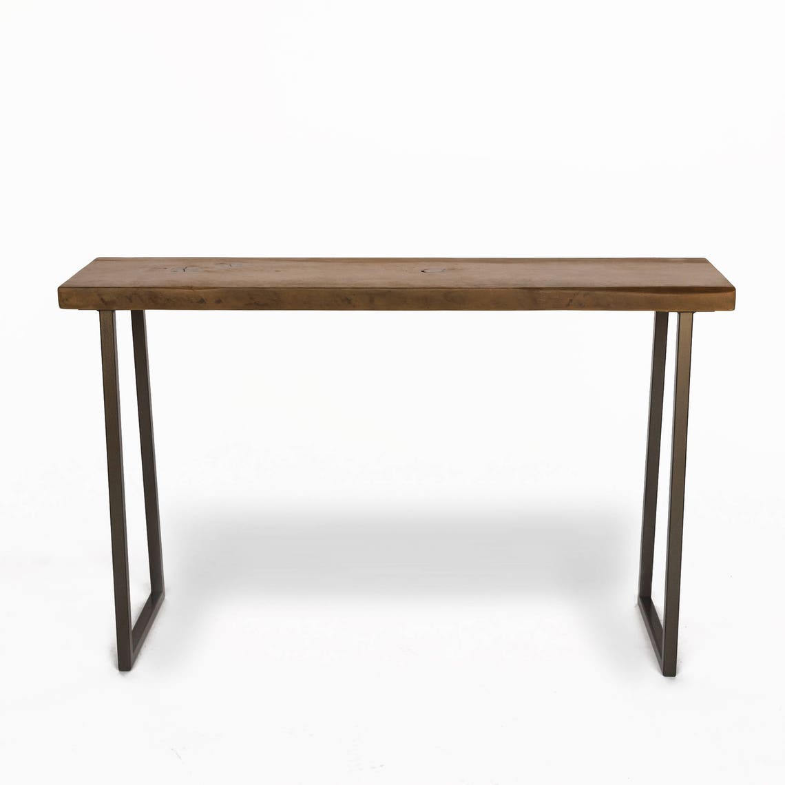 Rustic Modern Console Table Made With Reclaimed Wood and Steel - Etsy