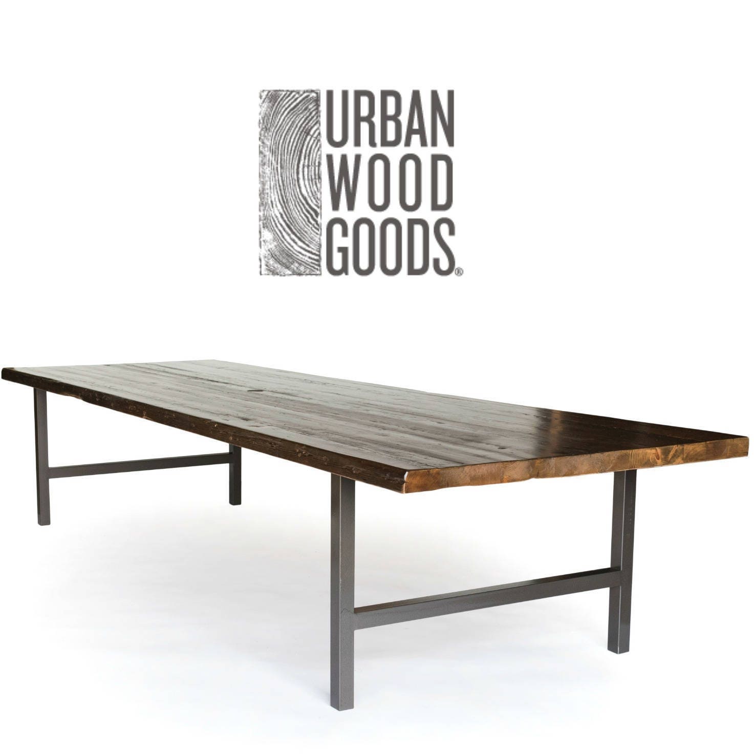 steel H legs in your choice of size and wood finish. Modern Reclaimed ...