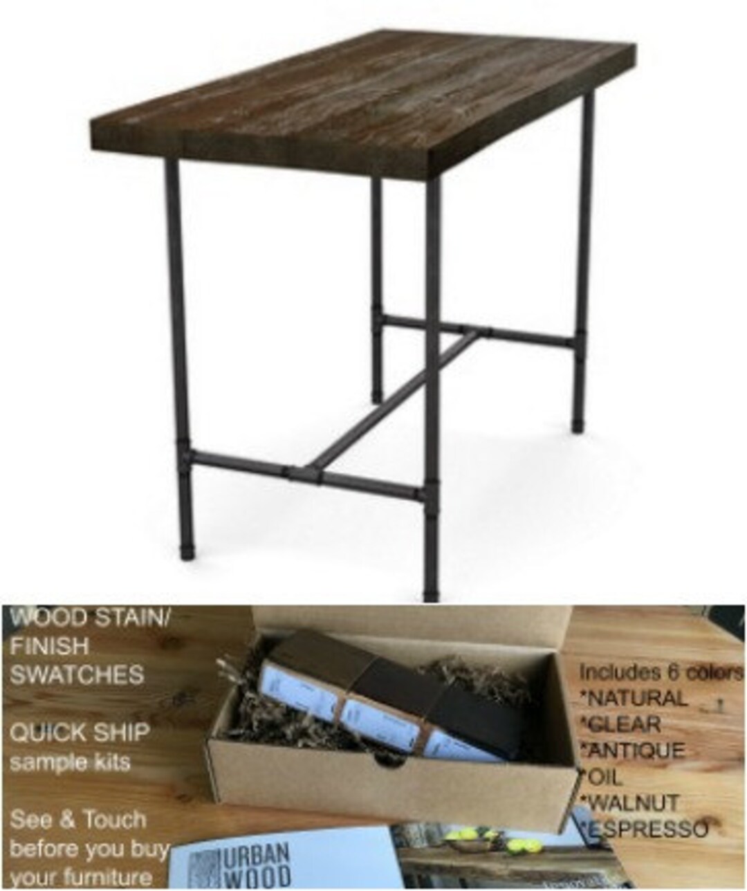 Reclaimed Wood Table Counter Height Table High Top Table - Etsy