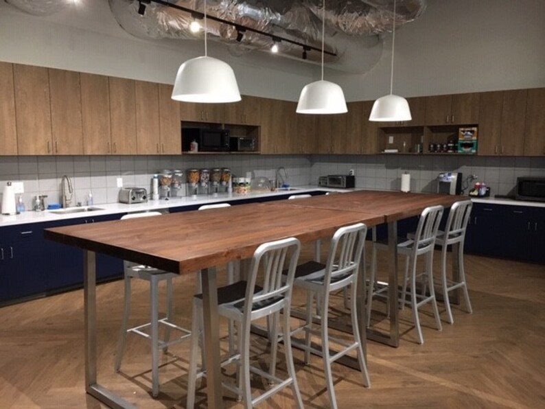 Solid Wood Dining Table High Top or Standard With Reclaimed | Etsy