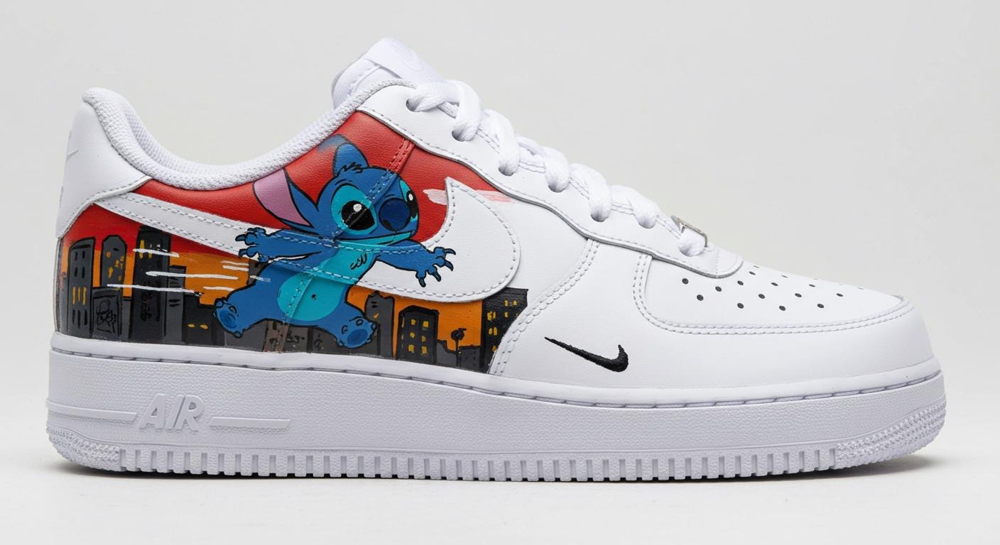 Stitch Cartoon Inspired Custom Nike Shoes L Custom Shoes L Nike Shoes L ...