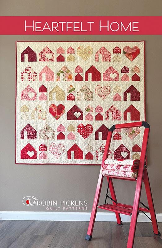 Preorder-heartfelt Home Quilt Kit | 57” X 54” Darling Peony by Robin ...