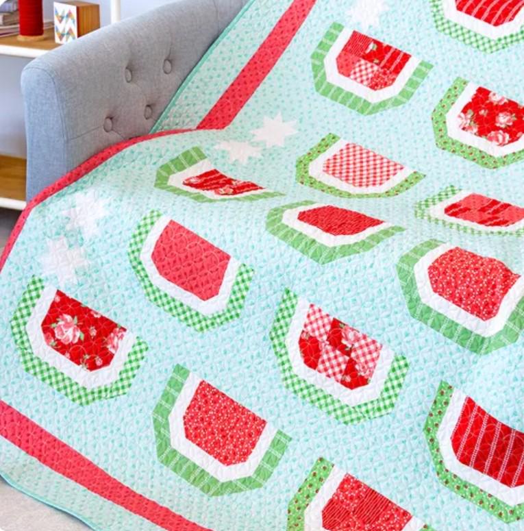Summertime Watermelon Patchwork Quilt Kit – A Must-have for Summer Sewing! - Etsy